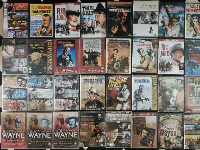 JOHN WAYNE COMPLETE movie 44 dvd MEGA collection job lot BUNDLE joblot ...