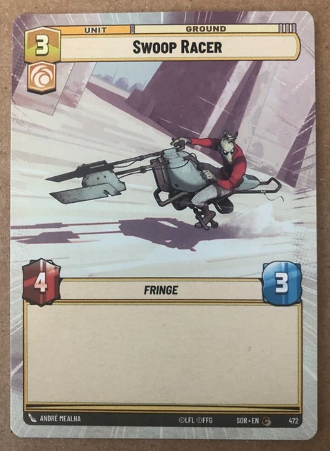 STAR WARS UNLIMITED - Spark of Rebellion - Hyperspace - 472 Swoop Racer ...