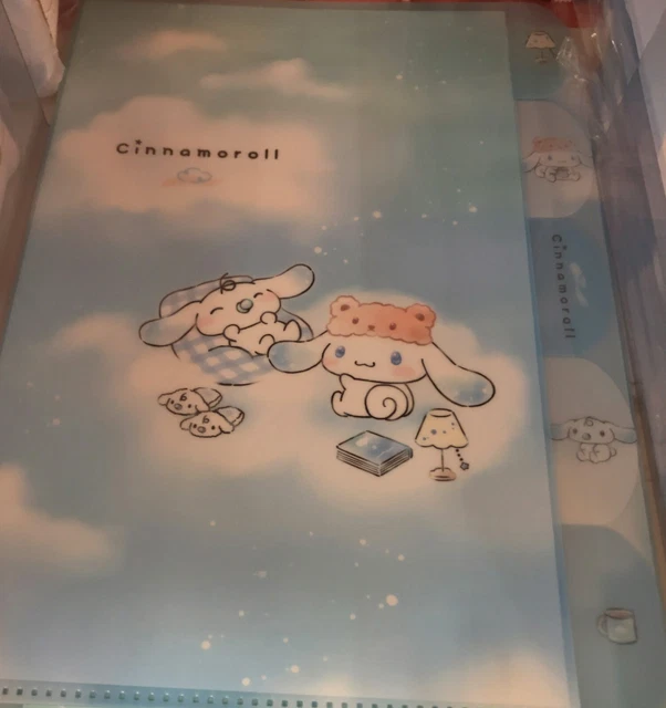 SANRIO CHARACTER CINNAMOROLL Milk A4 Die Cut 5 Index Clear File Folder ...