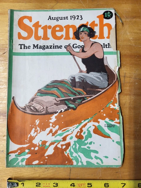 ANTIQUE AUGUST 1923 Strength Magazine Vol. 7 No.12 £6.70 - PicClick UK