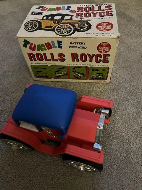 RARE VINTAGE TESTED WORKING TUMBLE CAR ROLLS ROYCE £29.80 - PicClick UK