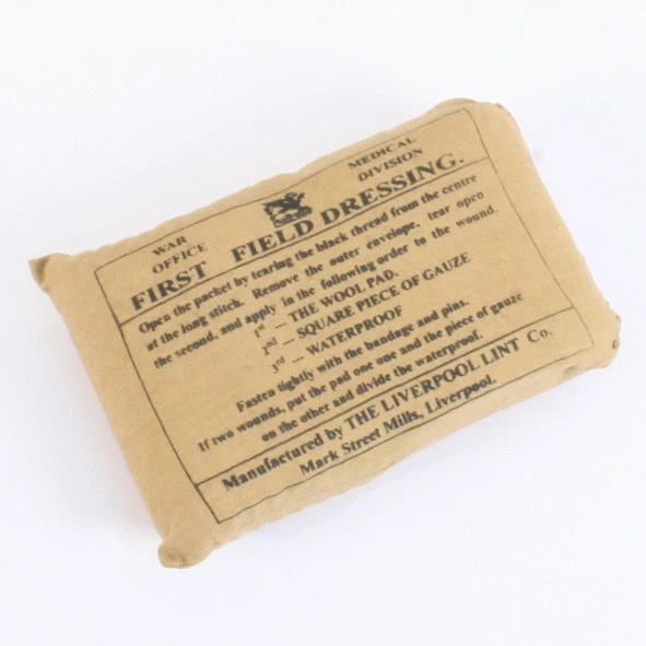 BRITISH FIRST FIELD Dressing. WW1 Reproduction BE473 £7.00 - PicClick UK