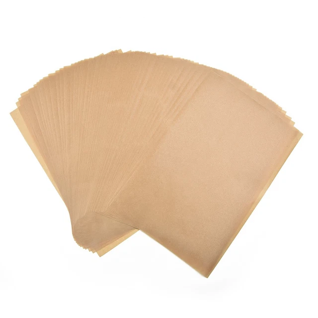 100* PARCHMENT PAPER Sheets Precut Unbleached Baking Non-Stick Cookie ...