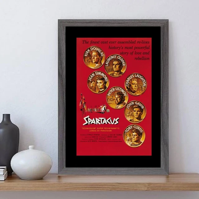 SPARTACUS MOVIE POSTER Repro A4 Size Mounted £6.50 - PicClick UK