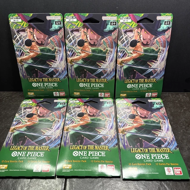 ONE PIECE OP-12 Legacy of the Master 6x Sleeved Booster Packs Eng. TCG ...