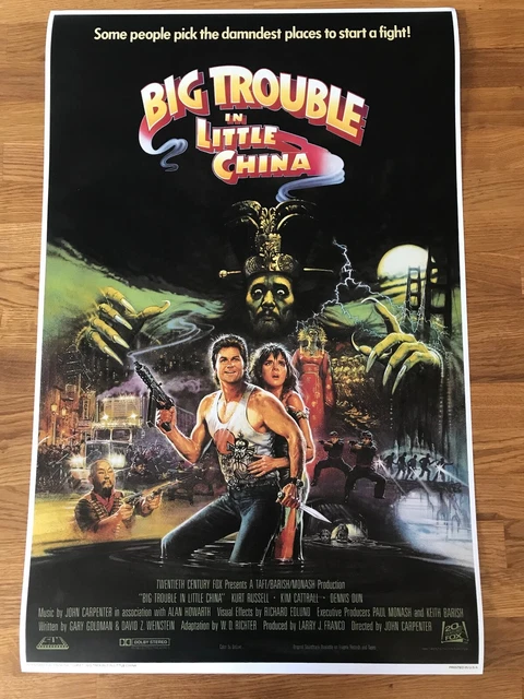 MOVIE POSTER BIG Trouble in Little China 43cm x 66cm ( A Bit Bigger ...