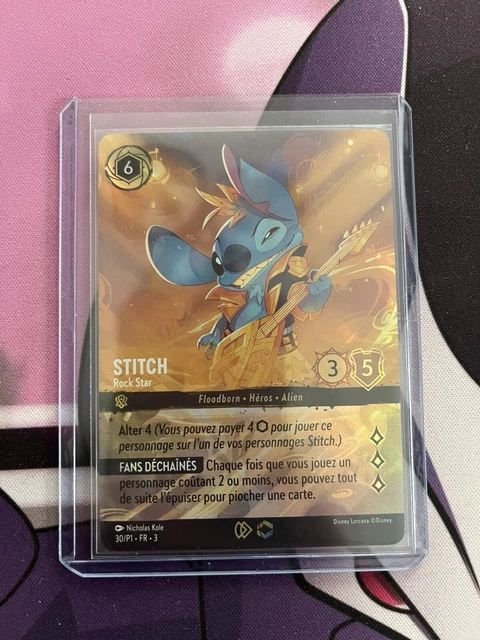 STITCH ROCK STAR 30/P1 FR. Enchantée Promo Lorcana EUR 850,00 - PicClick IT