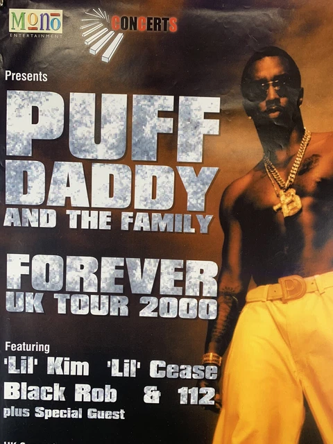PUFF DADDY ET La Famille P Diddy Affiche Originale Forever UK Tour Avril 2000 EUR 69,67 ...