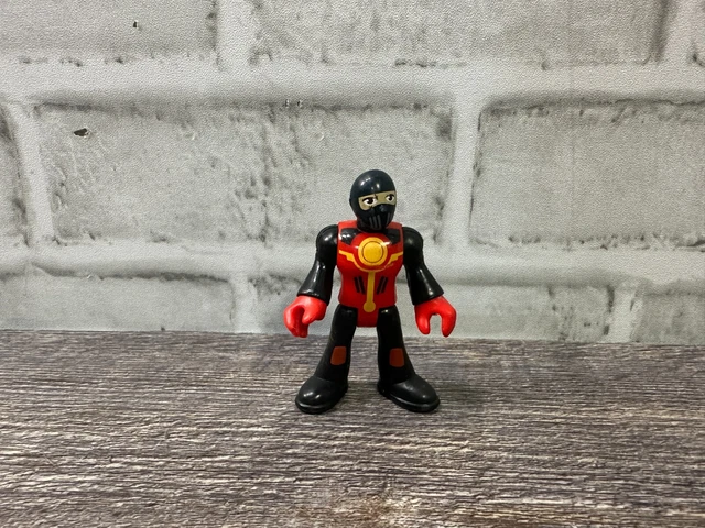 FISHER PRICE IMAGINEXT Raptor Dinosaur Rider Figure 3" Red Yellow ...