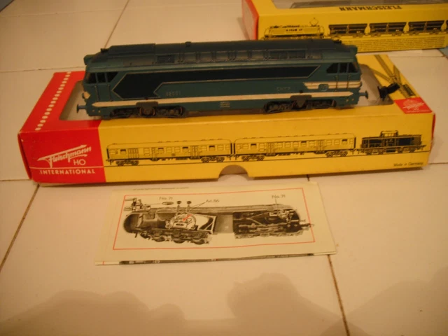 LOCO DIESEL 68001 service mixte SNCF Fleischmann 1386 HO c.continu EUR ...