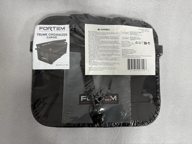 FORTEM CAR BOOT Organiser SUV Boot Tidy Trunk Storage Collapsible Multi ...