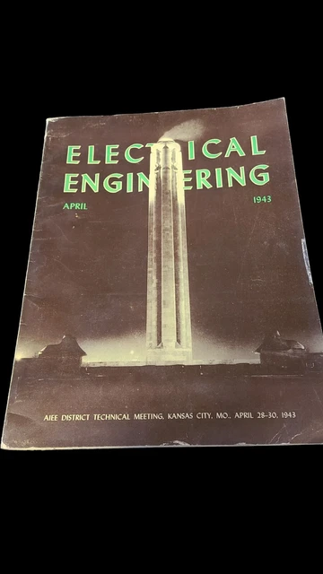 ELECTRICAL ENGINEERING MAGAZINE April 1943 by American Institute ...
