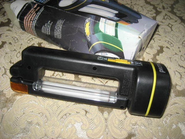 Vintage Johnlite Fluorescent Lamp Adaptable Spotlight Sos Flashing