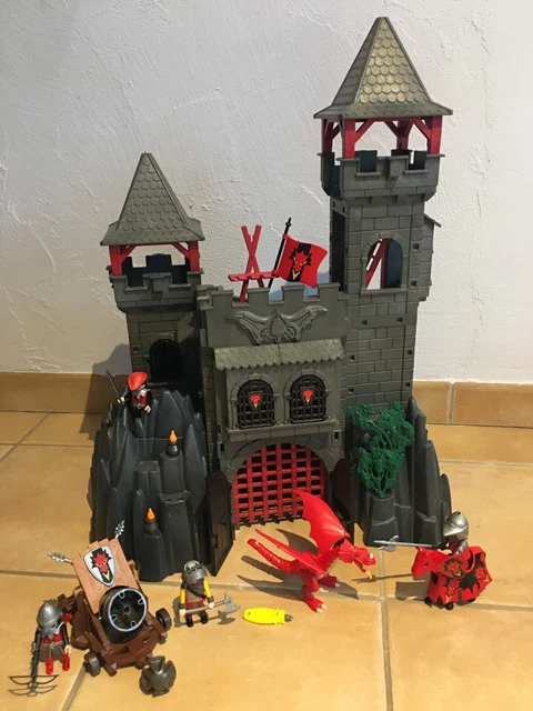 PLAYMOBIL CHEVALIERS - Forteresse du Dragon Rouge #3269 EUR 35,00 ...