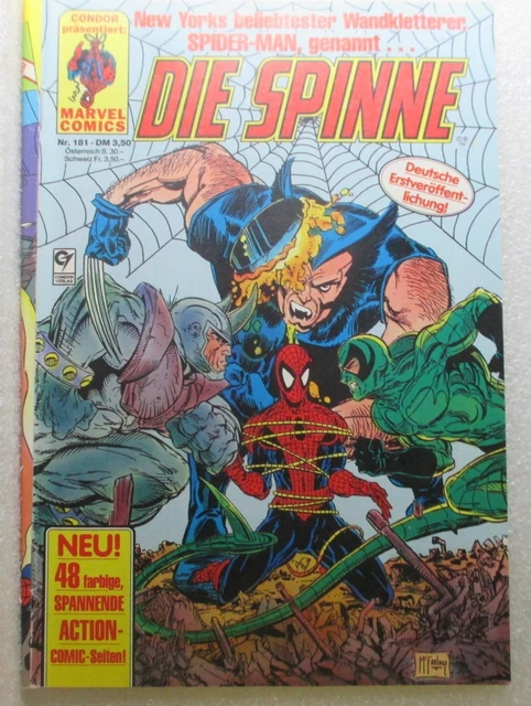 NACHLASS CHANCE COMIC Seltenheit DIE SPINNE Marvel Condor Erstauflage ...