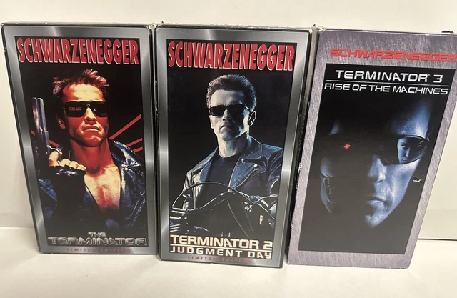 TERMINATOR 1 2 & 3 VHS Lot Arnold Schwarzenegger Action Movie £19.43 ...