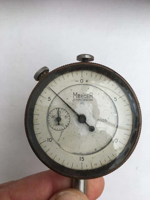 PLUNGER TYPE IMPERIAL Dial Test Indicator (DTI) by Mercer, England. £25 ...