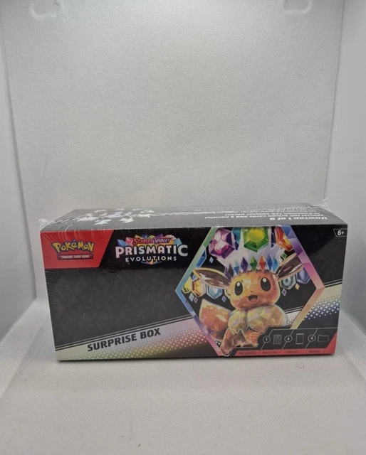 POKÉMON TCG SCARLET & Violet Prismatic Evolutions Surprise Box Pokemon In Hand £43.39 - PicClick UK