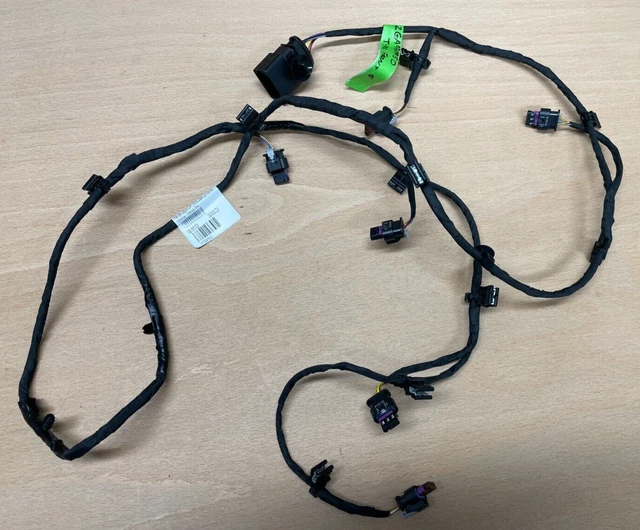 NEW GENUINE VW T-Roc Parking Sensor Wiring Loom Front Bumper 6 PDC ...