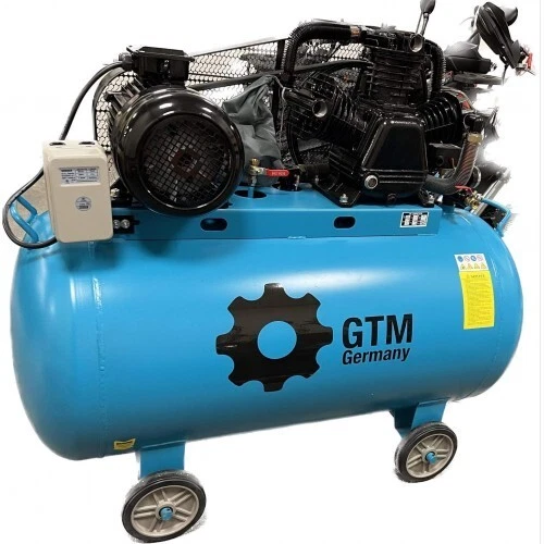 3 THREE-PHASE AIR Compressor 1200l/min 12.5 Bar Portable Belt Driven ...