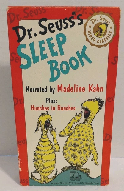 DR. SEUSS’S SLEEP Book & Hunches in Bunches (VHS 1993) Narrated By ...