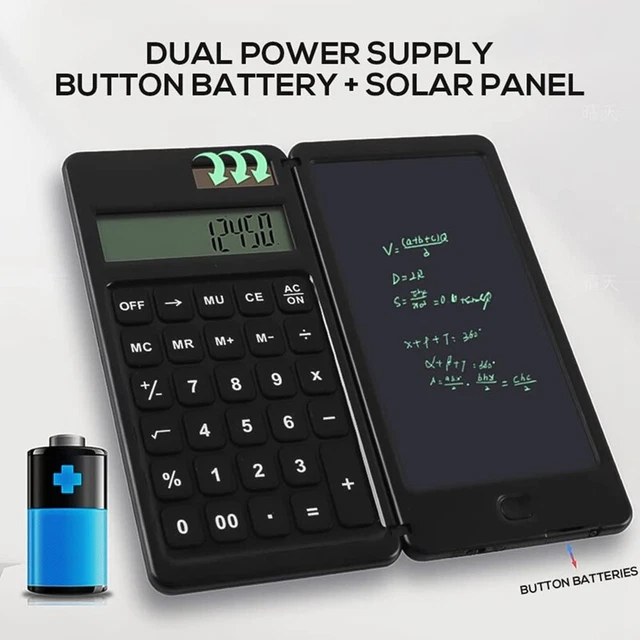 3X(CALCULATOR,10-DIGIT DISPLAY OFFICE Desk Calcultors with Erasable ...