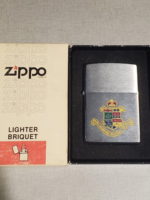 ROYAL CANADIAN MILITARY Institute 1970 Zippo Niagara Falls Vintage ...