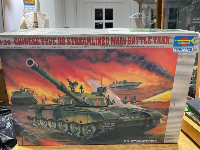 TRUMPETER CHINESE TYPE 98 Streamlined Main Battle Tank 0901 1:20 NEW ...