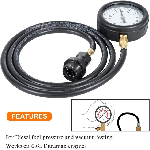 🆙TU-32-6 6.6L FOR GM Duramax Diesel Fuel Pressure System Test Kit New ...