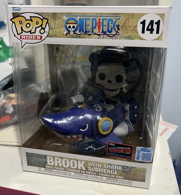 BROOK WITH SHARK Submerge 2025 NYCC Official Funko Pop One Piece 141 ...