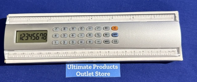 CALCULATOR📅 WITH RULER📏 Plus Instruction Sheet Fully tested and New ...