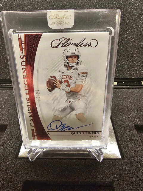 9/20 QUINN EWERS RUBY AUTO 2023 Football RC PC SSP TEXAS QB #1 EUR 233 ...