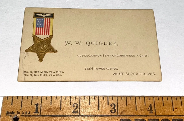 RARE ANTIQUE AMERICAN Civil War Vet 3rd Michigan Infantry & 6th MI ...