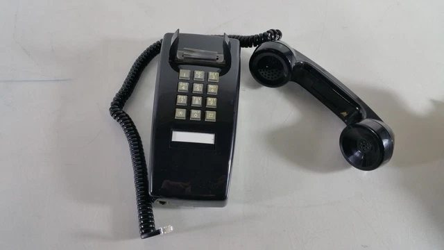 CORTELCO 2554 SINGLE-LINE Wall Set Telephone - Black £31.73 - PicClick UK