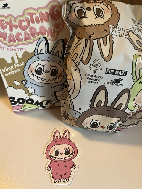 LABUBU LYCHEE BERRY Pink Original Popmart The Monsters Tasty Macarons ...