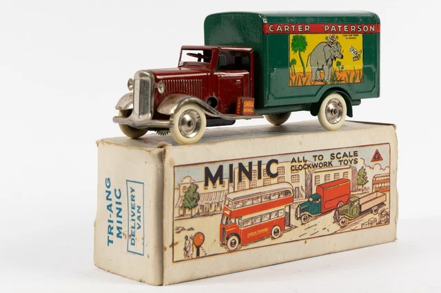 VINTAGE TRIANG MINIC Box Van "Carter Paterson" Boxed #22M £175.00 ...