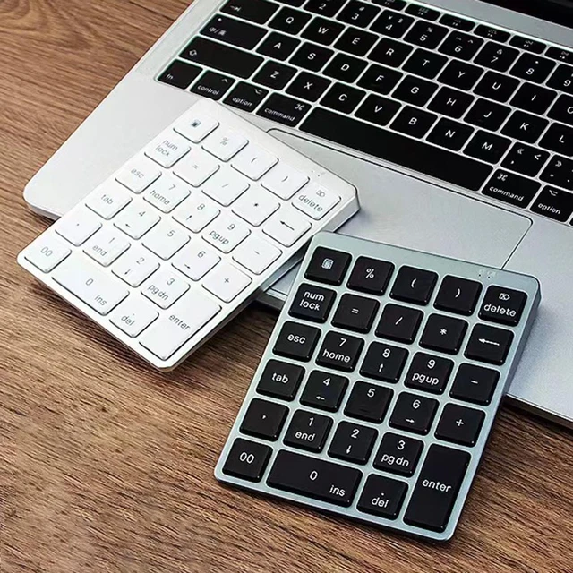 NUMERIC KEYPAD NUMPAD Rechargeable Bluetooth-compatible 28-Key External ...