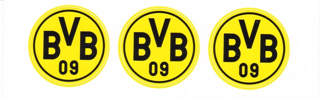 BVB BORUSSIA DORTMUND 3 Aufkleber Sticker 3,5 Fussball Bundesliga ...