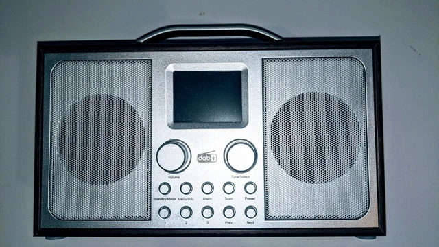 ASDA RETRO WOODEN Stereo DAB+ FM Bluetooth Radio £17.99 - PicClick UK