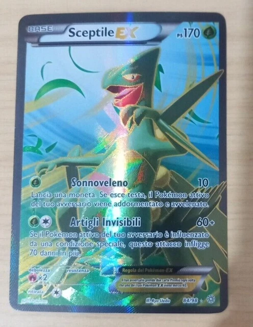 SCEPTILE EX 84/98 carta POKEMON X Y Ancient Origins Full Art Italiano ...