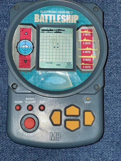 VINTAGE 1995 MB Battleship Electronic Hand-Held Retro Game WORKING ...
