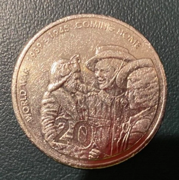 2005 TWENTY CENT coin - World War, Coming Home - Low Mintage $2.20 ...