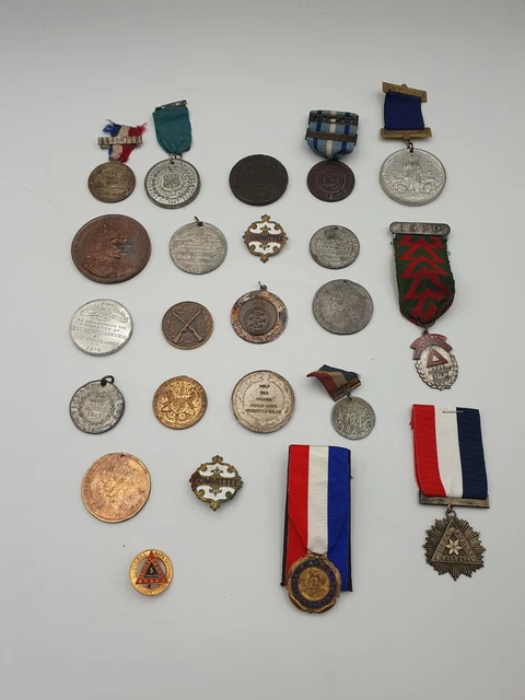 22X VINTAGE/ANTIQUE MEDALS Inc. Commemorative Royal, Victoria Jubilee ...