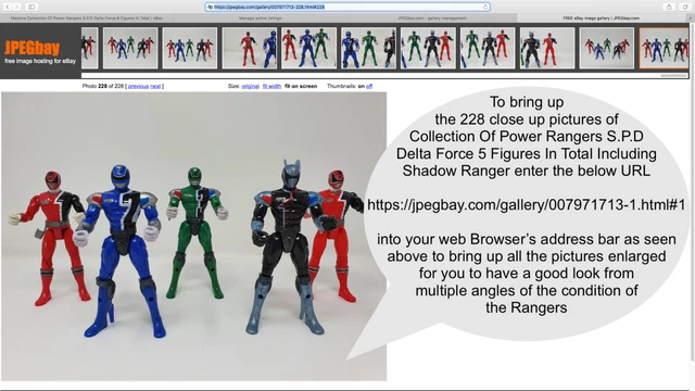 SAMMLUNG POWER RANGERS S.P.D Delta Force insgesamt 5 Figuren inklusive ...