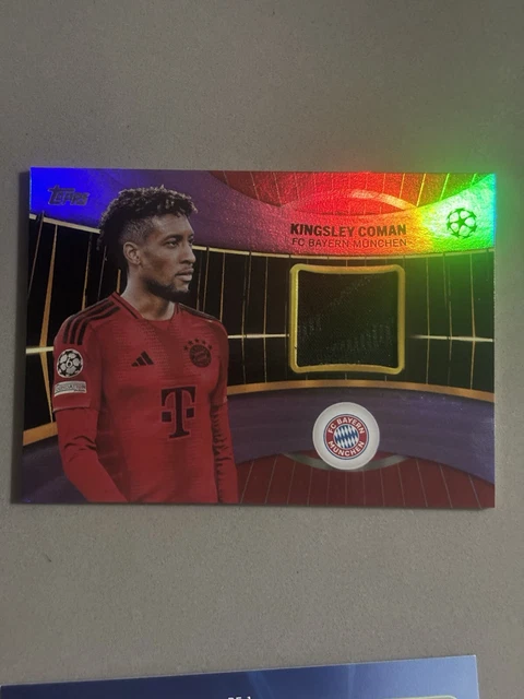 TOPPS UCC FLAGSHIP 2024-25 Kingsley Coman Bayern Monaco Relic Patch ...