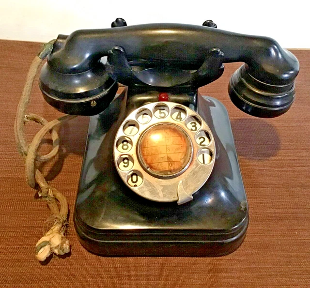 BLACK PYRAMID Shape Bakelite Rotary Telephone No 4204-C. £34.00 ...