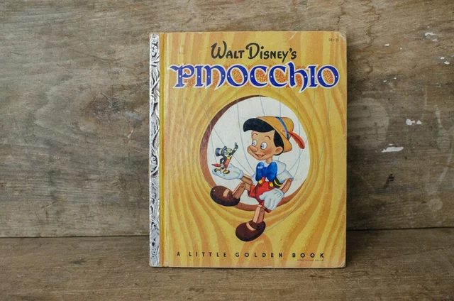 WALT DISNEY’S PINOCCHIO - 1948 Little Golden Book #D8 Acceptable ...