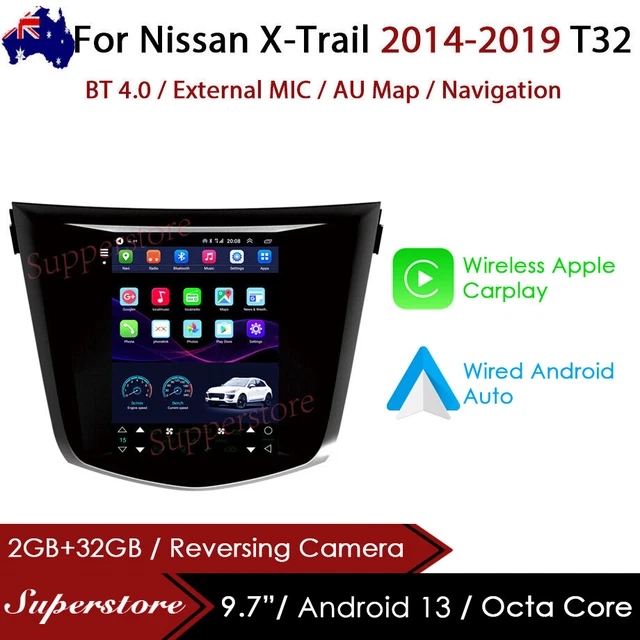 9.7& TESLA STYLE Android 13 Head Unit GPS Apple Carplay For Nissan X ...