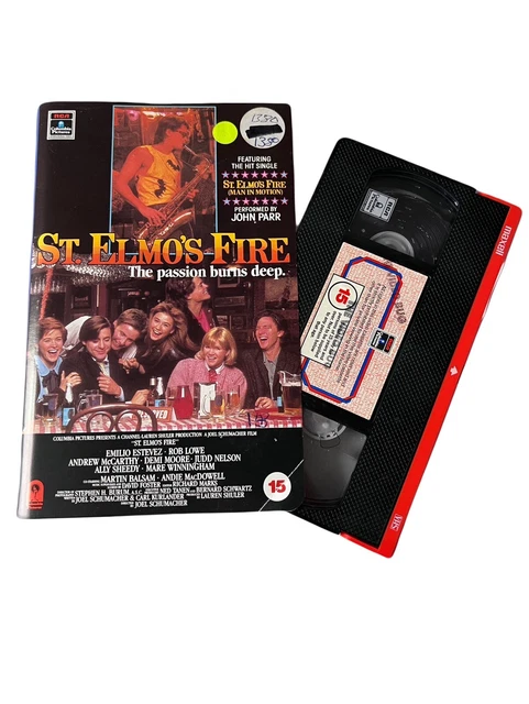 *CLAM SHELL* VHS, Box St. Elmo's Fire - EX Rental From Video Bug Store ...