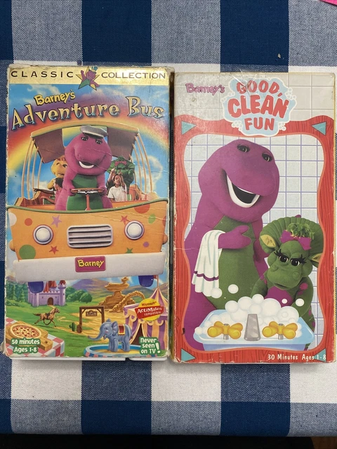 BARNEY PURPLE DINOSAUR VHS Video - Barney's Good Clean Fun And ...